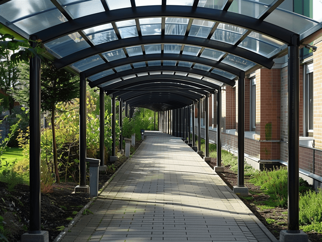 Hospital Covered Walkways: Efficient Installation Tips – Falcon Canopies