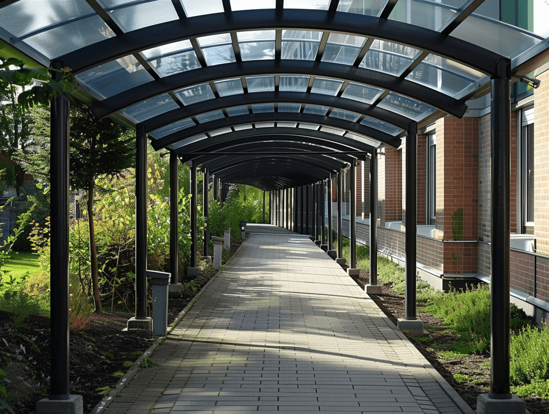 Covered Walkway & Walkway Canopies – Falcon Canopies